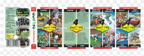 4 Quattro Adventure For Commodore 64 From Codemasters Skateboarding