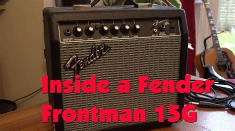 Taking A Look Inside And A Quick Service Of A Fender Frontman 15g