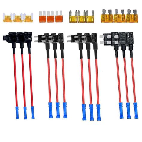 Other Tools 4 Types 12v Add A Circuit Adapter And Fuse Kit Fuse Tap Fuse Holder Was Listed For