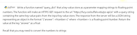 Solved Python Write A Function Named Querydict That A