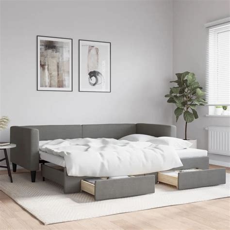 Day Bed 2 In 1 Sofa Bed Living Room Single Sleeper Sofa Couch Fabric