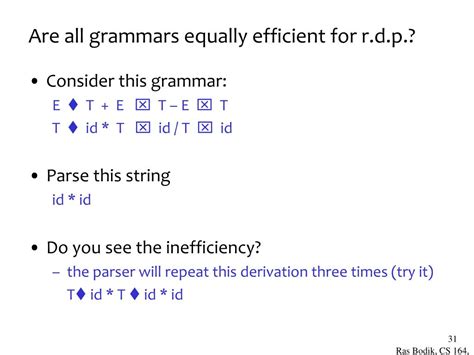 Ppt Regexes Vs Regular Expressions And Recursive Descent Parser