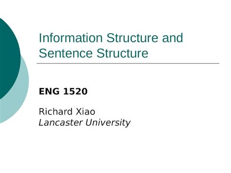 Ppt Information Structure And Sentence Structure Dokumen Tips