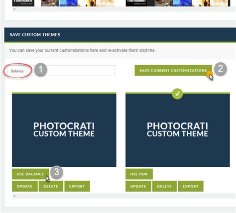 Saving Custom Presets