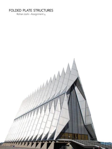 Folded Plate Structures Pdf Civil Engineering Industry Industries