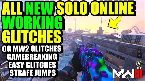 MW3 GLITCHES: ALL BEST SOLO ONLINE WORKING GLITCHES MW3 *30* NEW ...