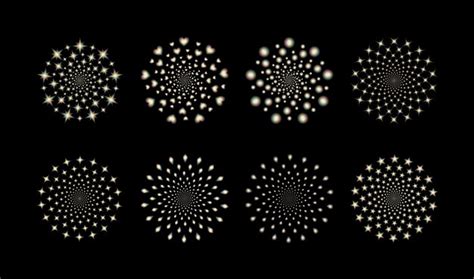 Premium Vector Set Fibonacci Gradient Blurred Ratio Spiral Vector Pattern