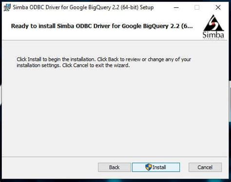 Install Simba ODBC Connector For Google BigQuery Insightsoftware