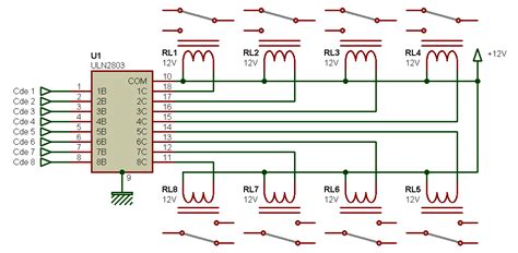 Circuit Intégré Uln2803 Commande De Puissance Darlington Circuit Intégré Uln2803 Commande De Puissance Darlington
