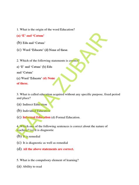 Quiz 8609 | PDF | Pragmatism | Philosophy Of Education