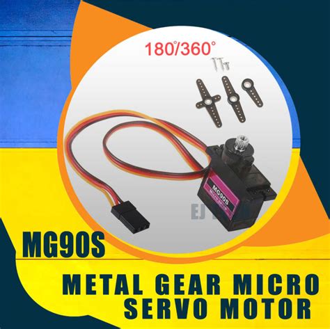 Micro Metal 4 8V 6V MG90S MG90 S MG 90S Gear Servo Motor For Arduino Diy RC Plane