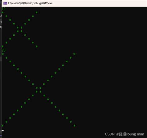 C语言打印 X”形图案的程序分析及实例展示c语言x型图形 Csdn博客