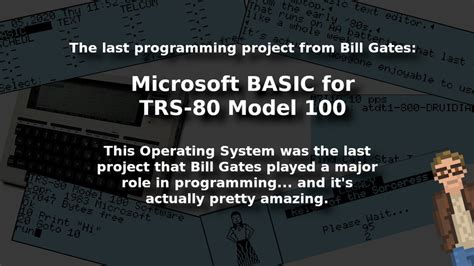 the last programming project from bill gates microsoft basic for trs