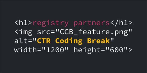 ctr coding break abstracting in text registry partners