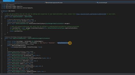 Aspnet Mvc Connection String Manipulation In Applicationdbcontext