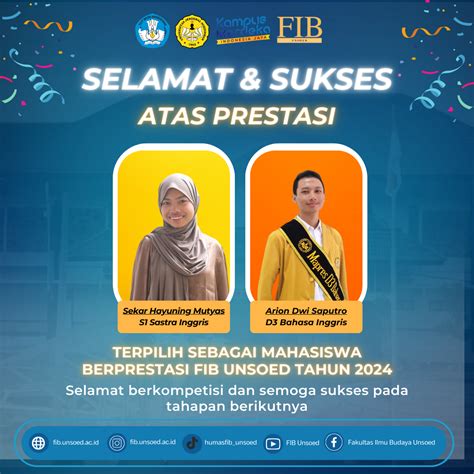 Sekar Hayuning Mutyas Dan Arion Dwi Saputro Terpilih Sebagai Mahasiswa