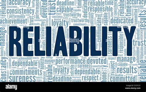 Reliability Conceptual Vector Illustration Word Cloud Isolated On White Background Stock Vector Reliability Conceptual Vector Illustration Word Cloud Isolated On White Background Stock Vector