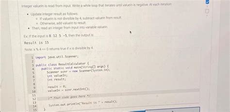 Solved Integer Valuein Is Read From Input Write A While