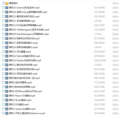 React Native实用视频教程下载 IT营