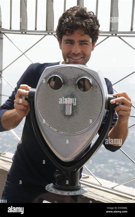 Actor Adrian Grenier Visits The Empire State Building In New York City Ny To Promote His New