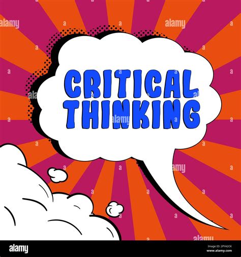 Text Showing Inspiration Critical Thinking Business Showcase Sequence