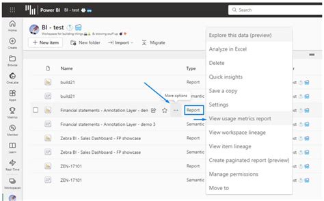 How To Monitor Usage With Usage Metrics Report In Power Bi Zebra Bi Knowledge Base