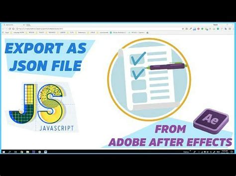 quick tutorial render from after effects in html5 json format
