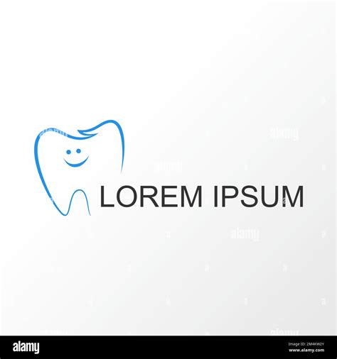 Tooth Teeth Dental With Cute Face Image Graphic Icon Logo Design Abstract Concept Vector Stock
