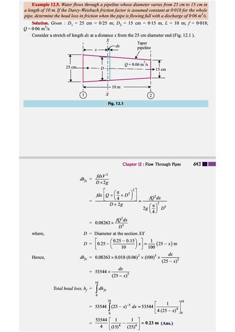 SOLUTION: Exercises to fluids mechanics and solution - Studypool