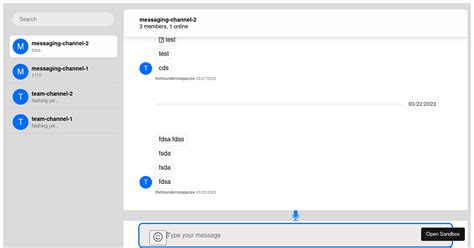 Stream Chat Css Examples Codesandbox