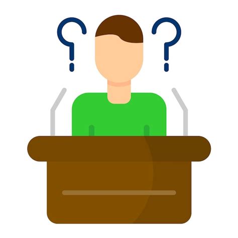 Preguntas Ilustración Plana Vector Premium