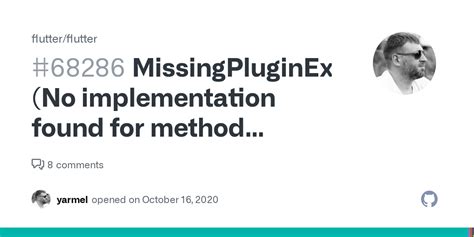 MissingPluginException No Implementation Found For Method GetApplicationDocumentsDirectory
