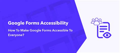 How To Make Google Forms Accessible To Everyone FormGet