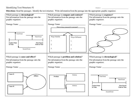 Text Structure Worksheets Reading Activities Worksheets Library