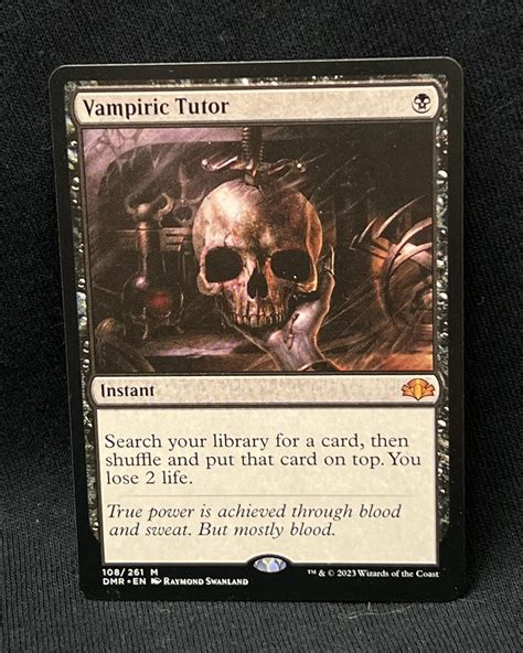 Vampiric Tutor Mtg Proxy Dominaria Remastered Proxy King