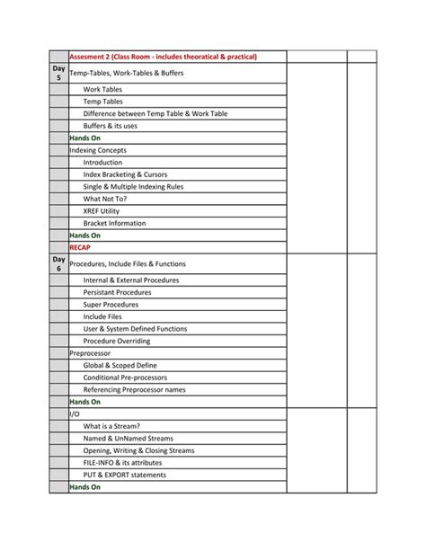 Progress4gltrainingcalendar Pdf