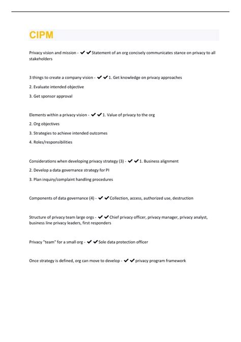 CIPM Exam Questions With Complete Solutions CIPM Stuvia US