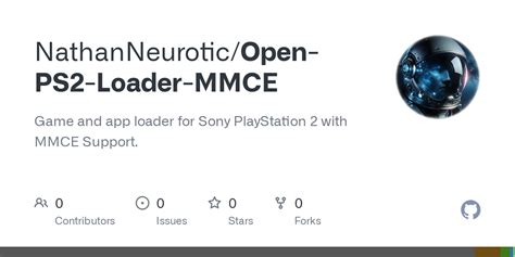 github nathanneurotic open ps2 loader mmce game and app loader for