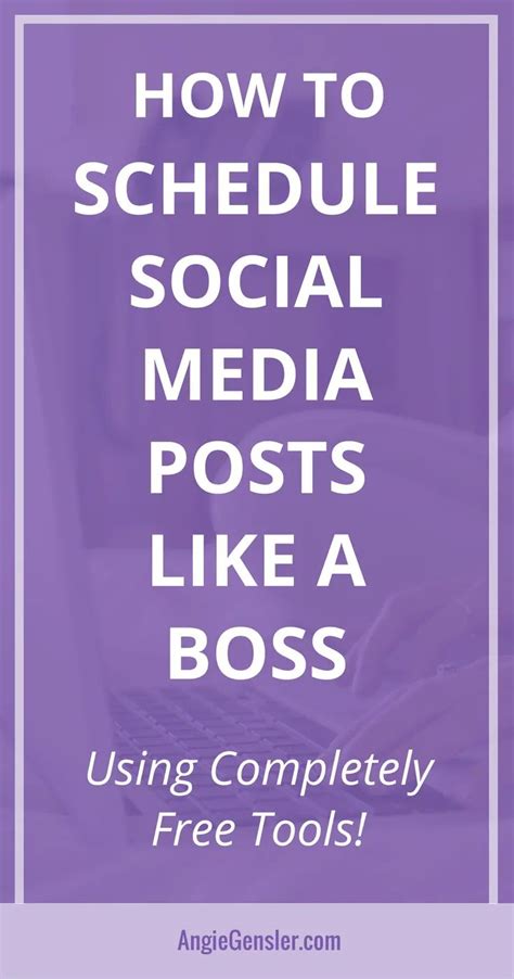 How To Schedule Social Media Posts Without Spending A Dime Social