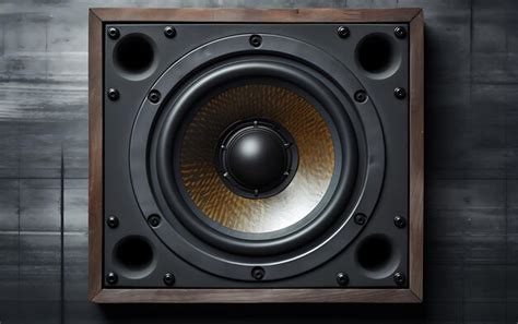 Premium Ai Image Loudspeaker On A Wall Plain Full Background With