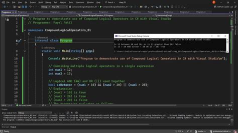 Coding Developer Csharp Dotnet Microsoft Visualstudio Payal Patil
