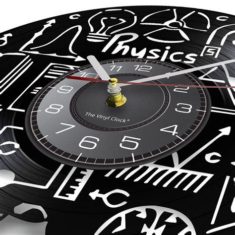 Physics Vinyl Record Wall Clock Study Theme Classr Grandado
