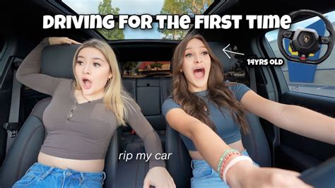 TEACHING MY LITTLE SISTER HOW TO DRIVE *help* - YouTube