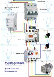 Phase Controller Wiring Phase Failure Relay Diagram Electrical Online U All About
