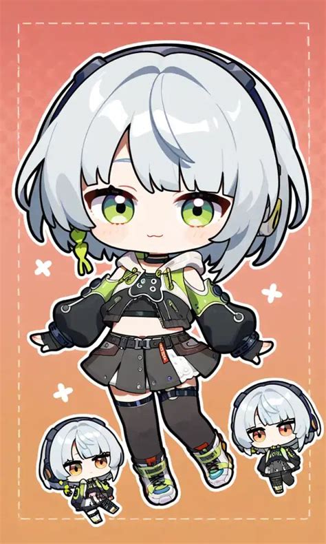 Anby Demara Zenless Zone Zero Chibi Значки