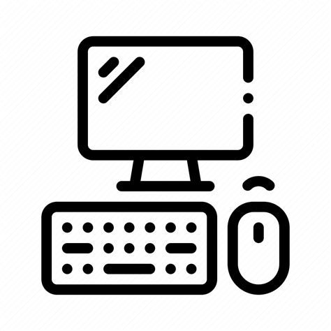 Computer Mouse Keyboard Screen Technology Equipment Electronic Icon Download On Iconfinder