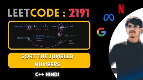 Leetcode 2191 Sort The Jumbled Numbers C Hindi Abhishek Sensei