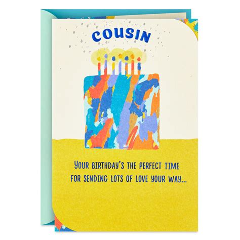 Sending Lots Of Love Birthday Card For Cousin Greeting Cards Hallmark