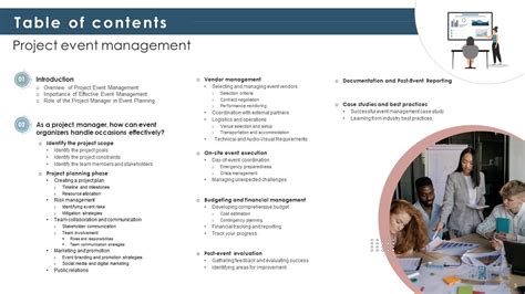Project Event Management Powerpoint Presentation Slides PM CD PPT Sample