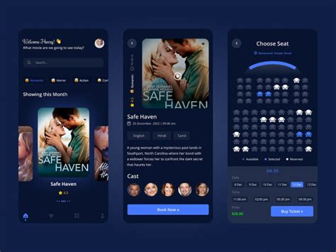 develop cinematic ticket booking app series ticket booking app